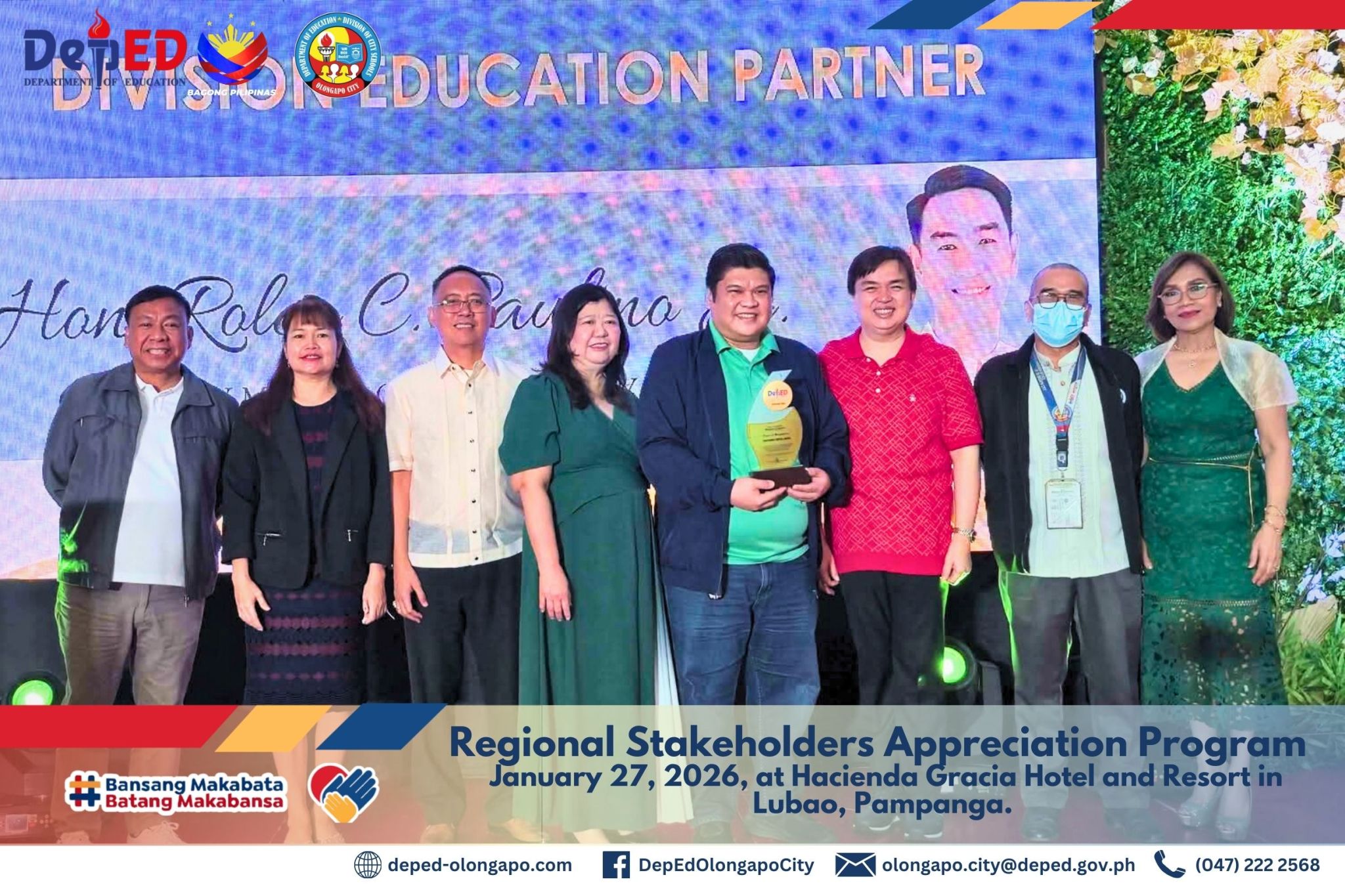 DepEd Region III Recognizes SDO Olongapo City Education Partners – SDO ...